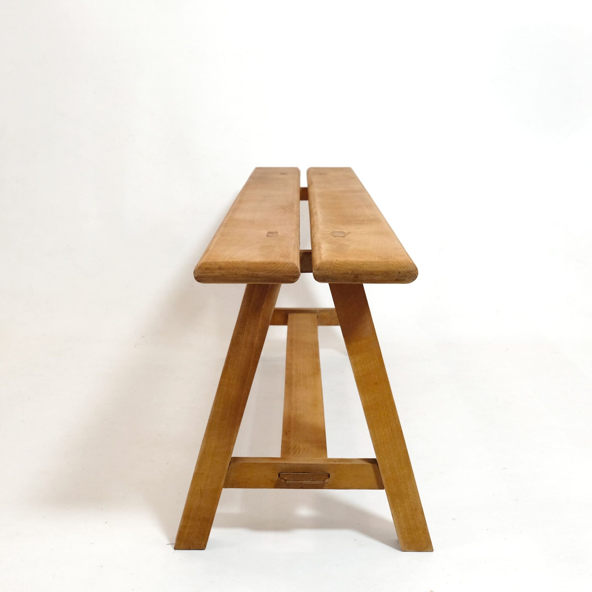 French handcrafted bench, 1980s-1990’s. — LampAndCo