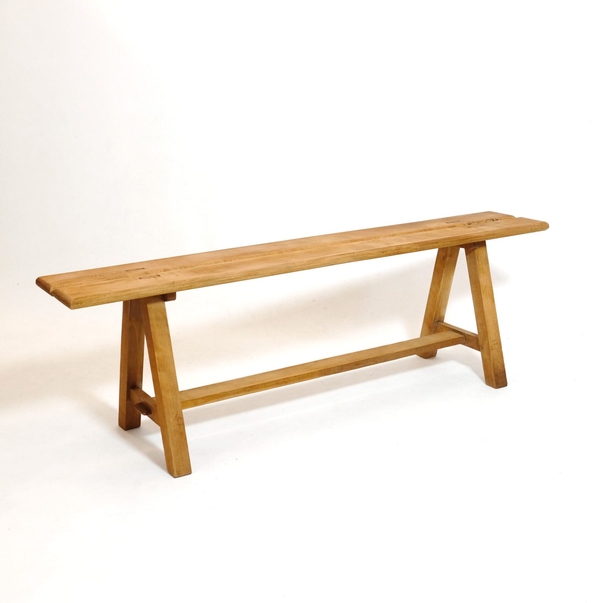 French handcrafted bench, 1980s-1990’s. — LampAndCo